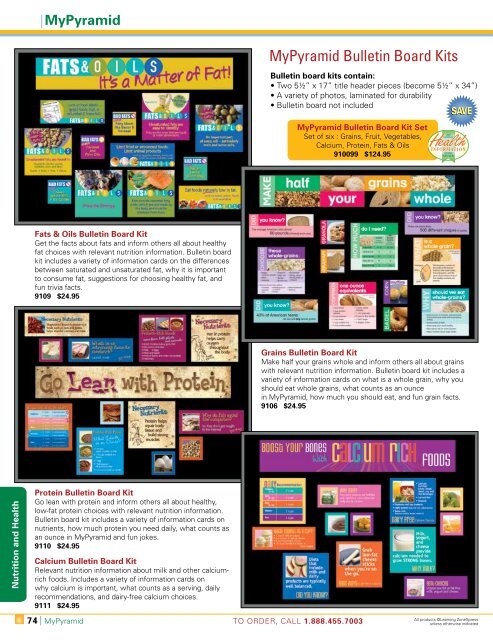 MyPyramid Bulletin Board Kits - Learning Zone Express