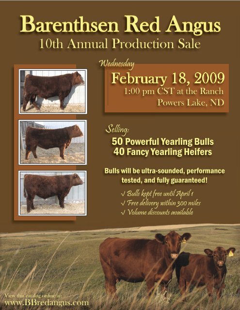 Catalog - Barenthsen-Bullinger Red Angus
