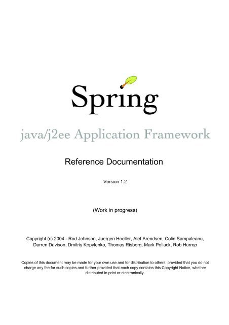 Reference Documentation - Spring Web Services - Parent
