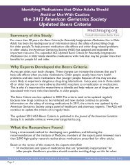 Beers Criteria Printable Pocketcard - American Geriatrics Society