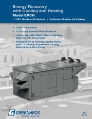 Indoor Air Handling Units (Model MSCF / LFC / VFC) - Greenheck