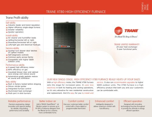 Trane 80 Gas Furnace | Gas Furnace