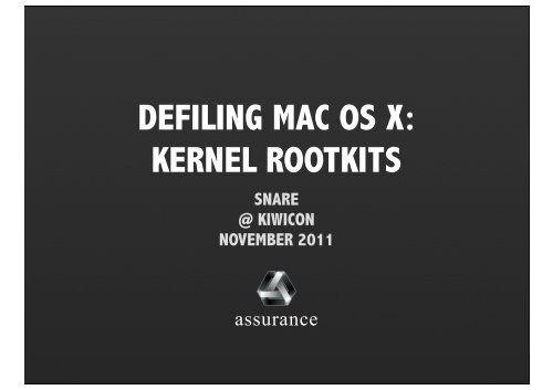 here - Reverse Engineering Mac OS X