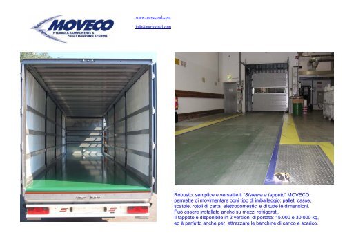 Scheda Tecnica - MOVECO Srl