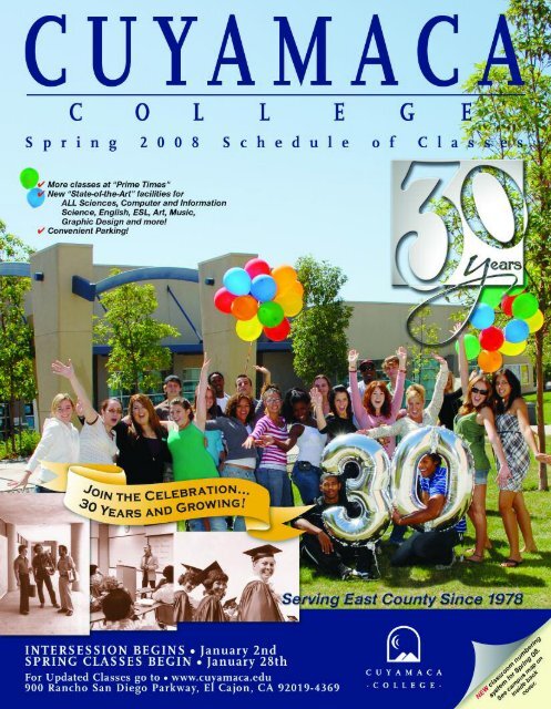 Spring 2008 - Cuyamaca College