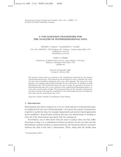 A Visualization Framework for the Analysis of Hyperdimensional Data