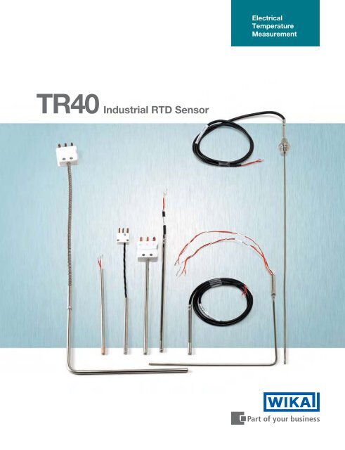 TR40 Industrial RTD Sensor - WIKA