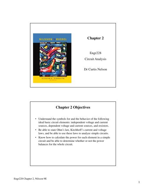 Chapter 2 Chapter 2 Objectives