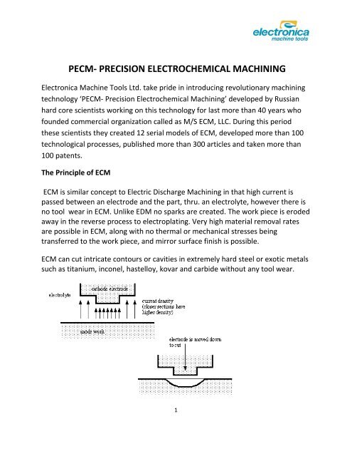pecm- precision electrochemical machining - Industrial Products