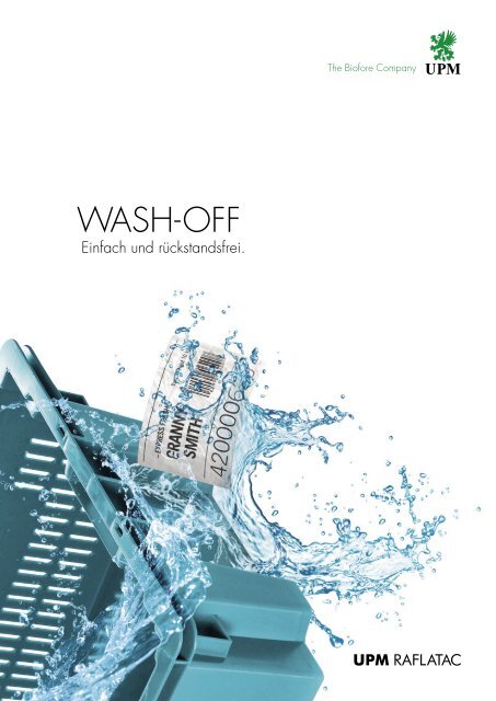 Wash-off - UPM Raflatac