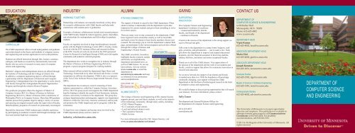 Department Brochure - Computer Science and Engineering ...