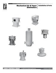 Air Eliminator - Liquid Controls