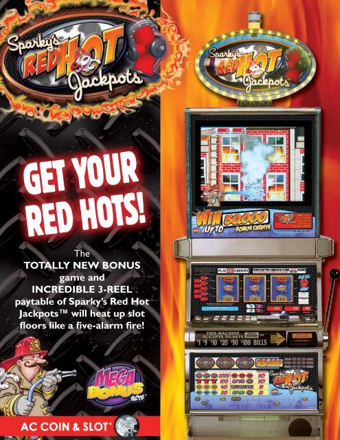 Sparky's 3 Reel Sell Sheet - AC Coin And Slot