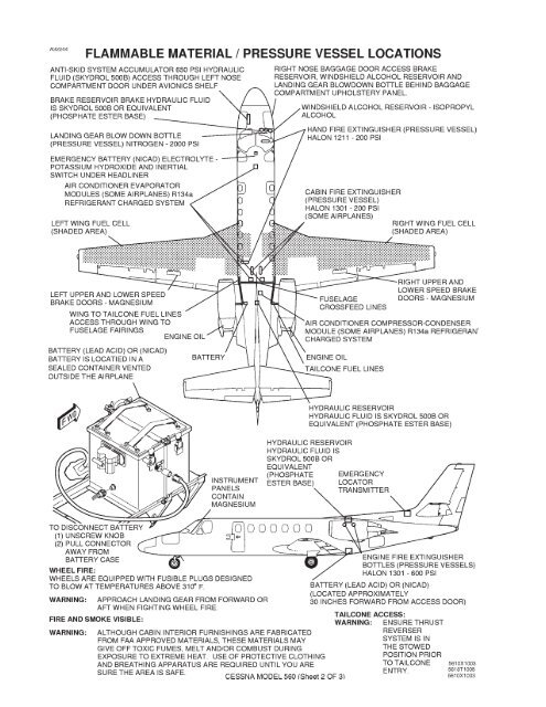 Emergency Rescue Access and Fire Fighting Procedures - Cessna