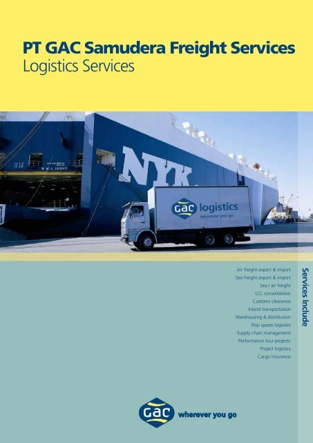 PT GAC Samudera Freight Services Logistics Services
