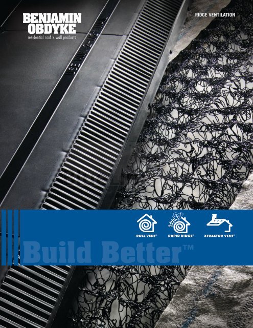 Rapid Ridge Brochure - Benjamin Obdyke Incorporated