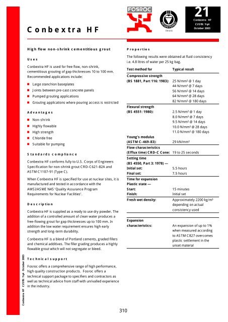 Conbextra HF - Arcon Supplies
