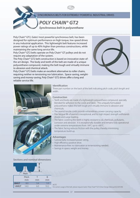 POLY CHAINÂ® GT2 - Plastorgomma