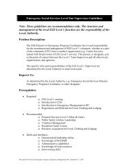 ESS Field Guide - Emergency Social Services