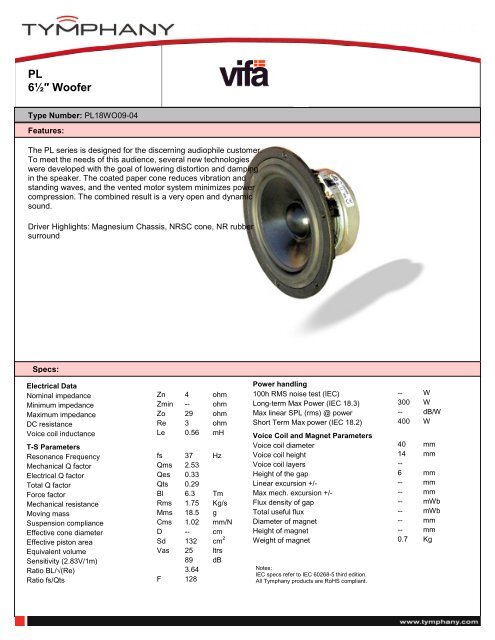 PL18WO09-04 - Tymphany