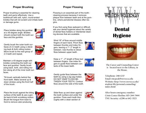 Dental Hygiene Brochure - Sitemason