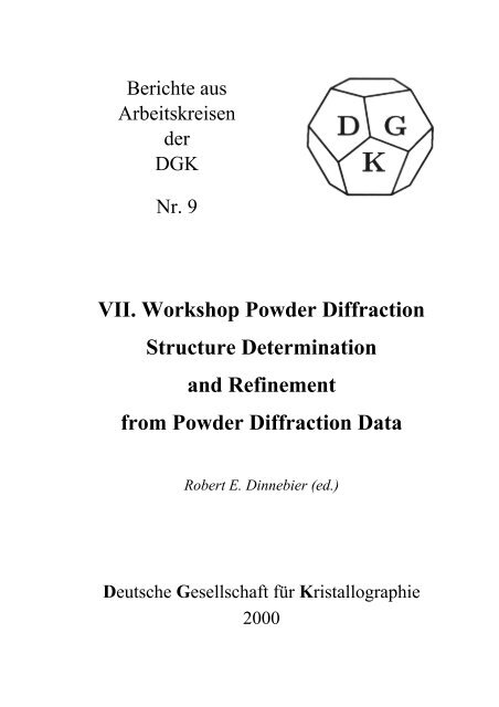 Structure Solution From Powder Diffraction Data