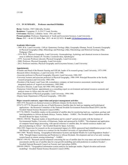 Short CV