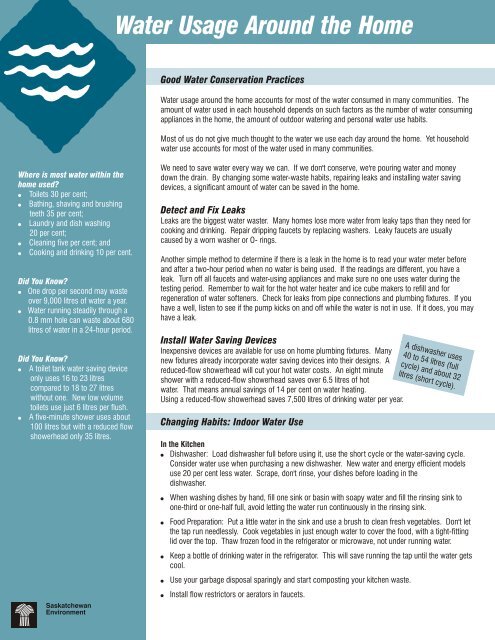 Different Uses Of Water At Home