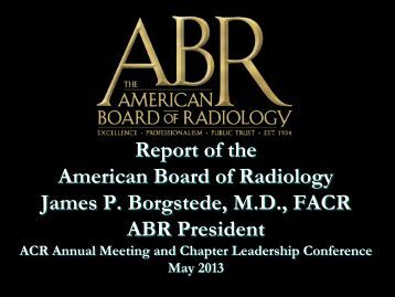 EOF Core exam - Purpose - The American Board of Radiology