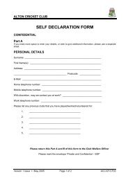 Self Declaration form - hiqa.ie