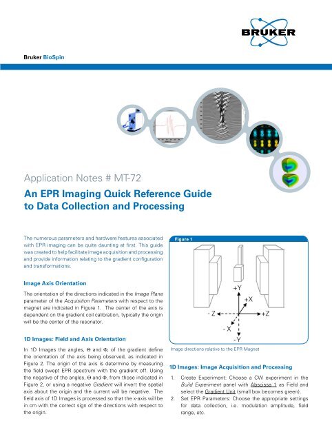 EPR Imaging Reference brochure - Bruker