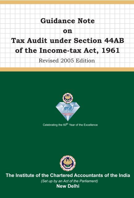 Guidance Note On Tax Audit US 44AB Of The Income CAalley guidance-note-on-tax-audit-us-44ab-of-the-income-caalley