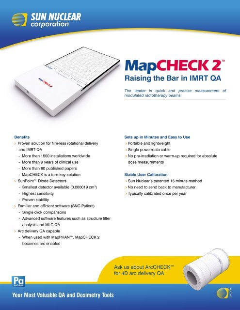 MapCHECK 2 Datasheet - EUROMECHANICS medical