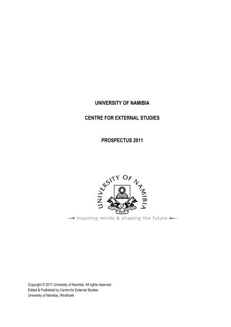 CES Prospectus - University of Namibia