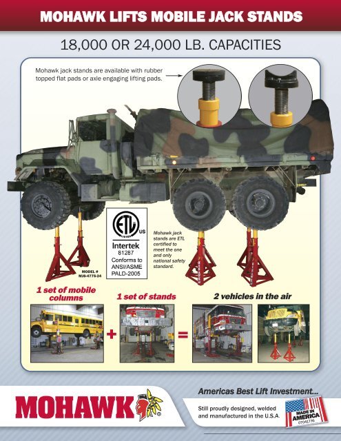 Jack Stands - Mohawk Lifts