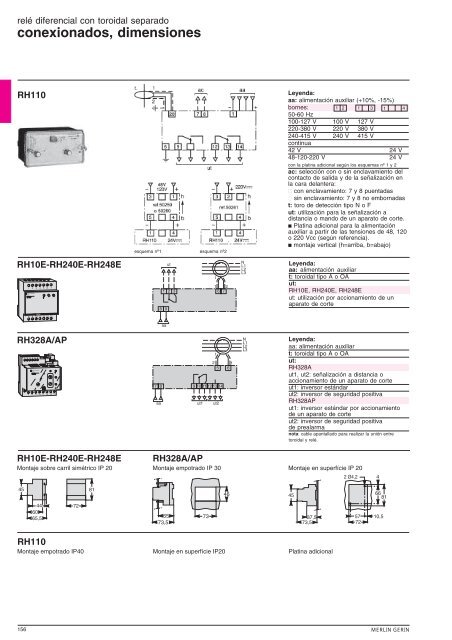 conexionados, dimensiones - Schneider Electric