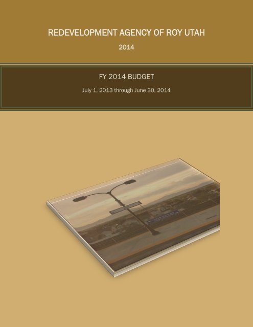 REDEVELOPMENT AGENCY OF ROY UTAH - Roy City
