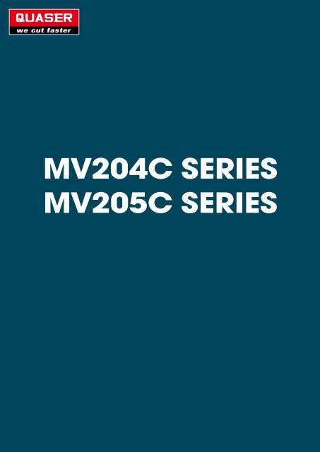 MV204C SERIES MV205C SERIES - Stroje