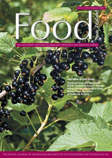 FEATURED IN THIS ISSUE: Functional foods and ingredients ...