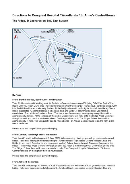 Maps and Directions - Conquest.pdf - KSS Deanery