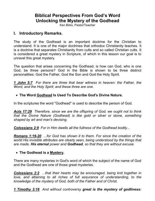 PDF Format - The Teaching Ministry of Ken Birks