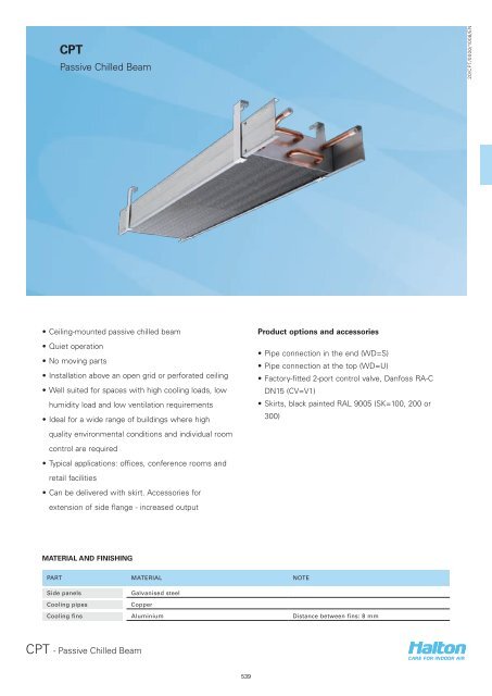 Passive Chilled Beam