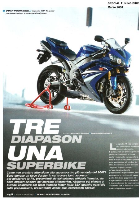 SPECIAL TUNING BIKE Marzo 2008 - Dimsport