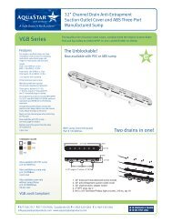 Pool and SPa ProductS BuyerS Guide - AquaStar Pool Products