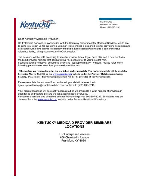 Please mark the session you will attend and the ... - Kymmis.com