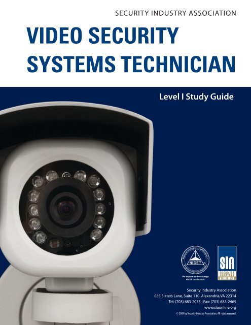 Video Security SyStemS Technician - Security Industry Association