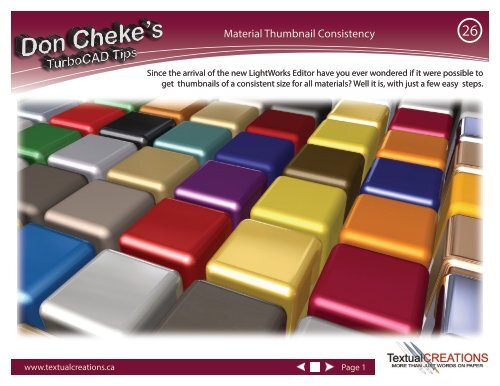 TurboCAD Tip 26 - Textual Creations