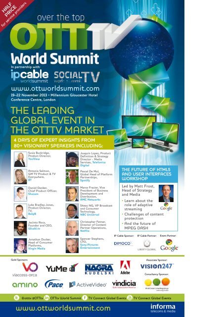 The leading global event in the OTTtv market