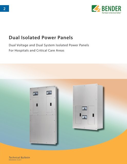 2 Dual Isolated Power Panels - Bender