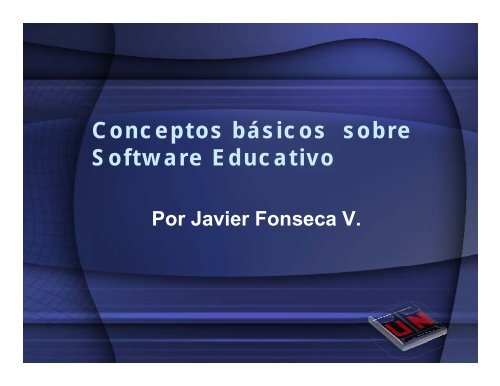 Conceptos bÃ¡sicos sobre Software Educativo